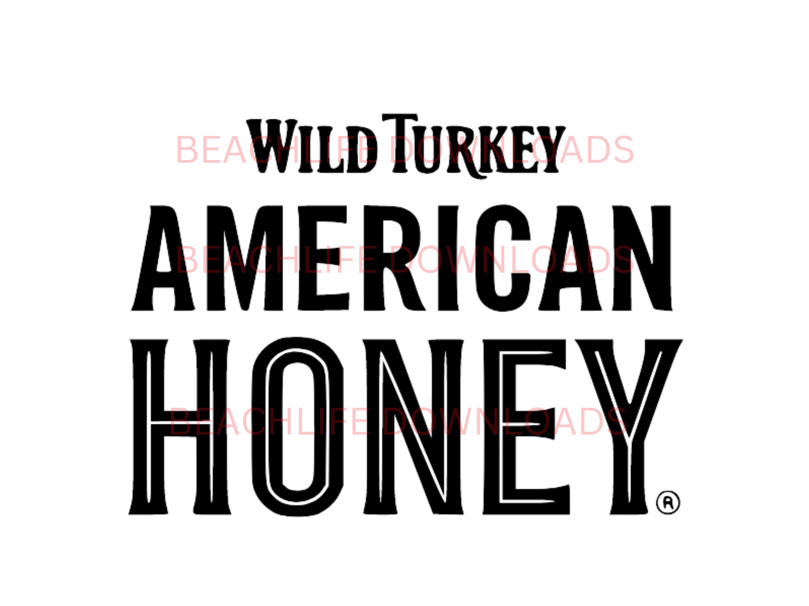 Wild Turkey American Honey Bottle Label Wild Turkey PNG - Etsy