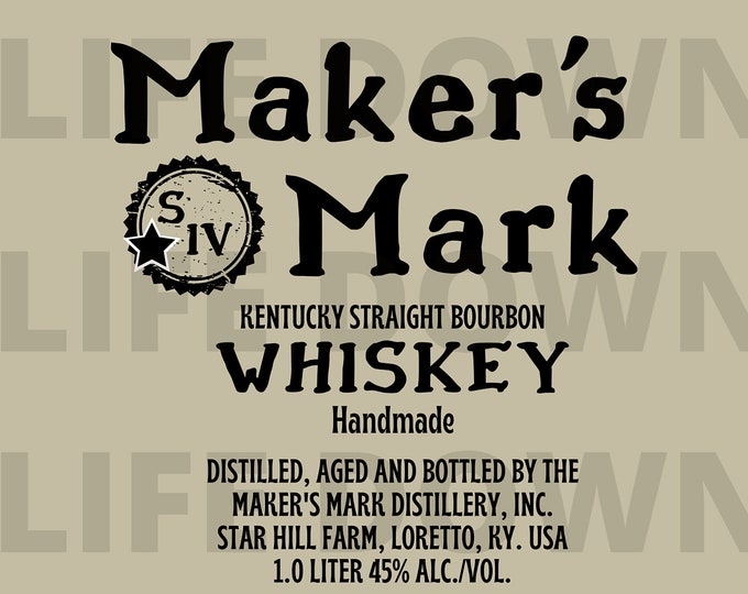 Maker's Mark Bottle Labels | Three Maker's Mark PNG Labels ...