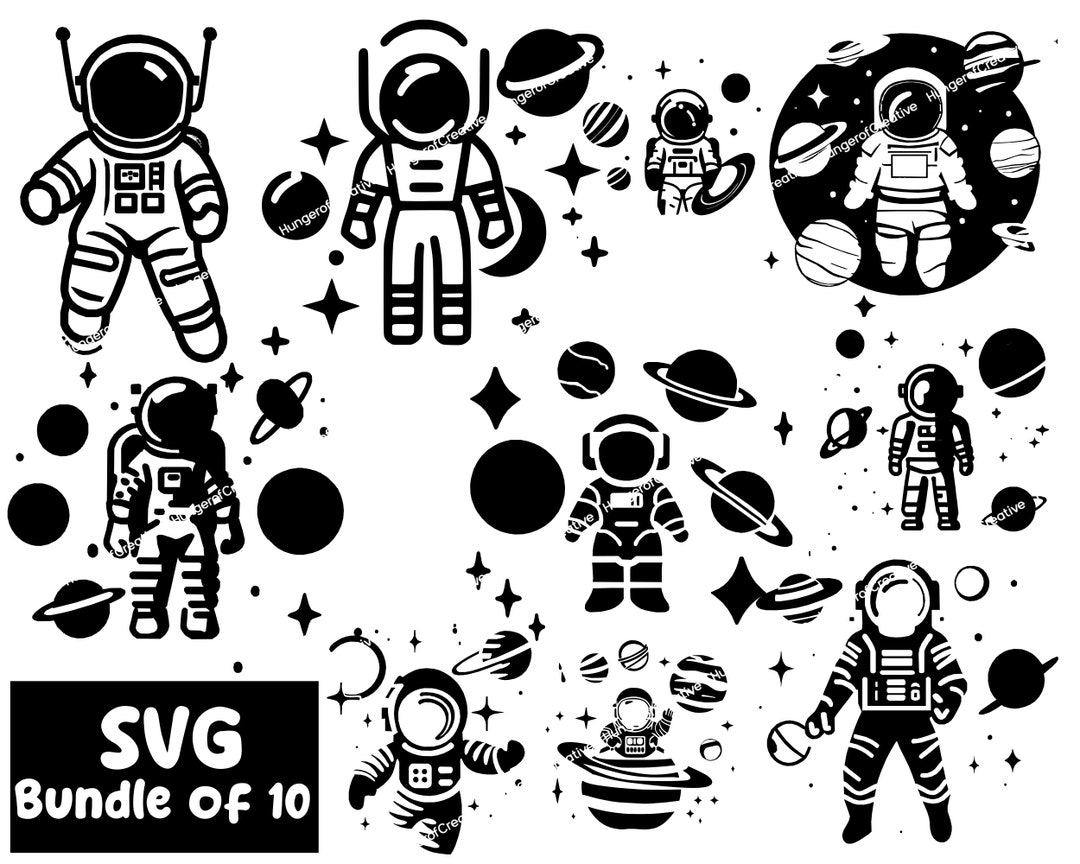 Astronaut Svg Png, Astronaut Clipart, Space Svg , Astronaut Design ...