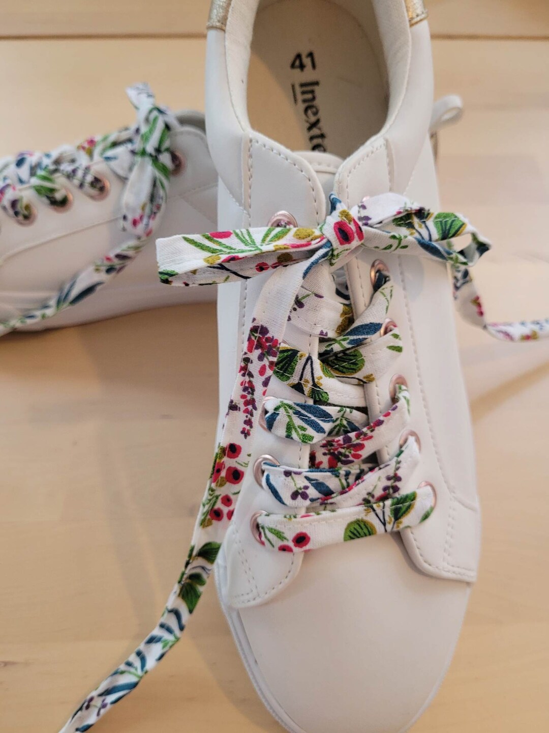 Lacets fleuri en coton bio - Etsy France