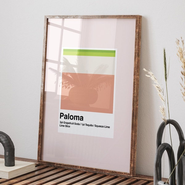 Paloma Cocktail Sign - Etsy