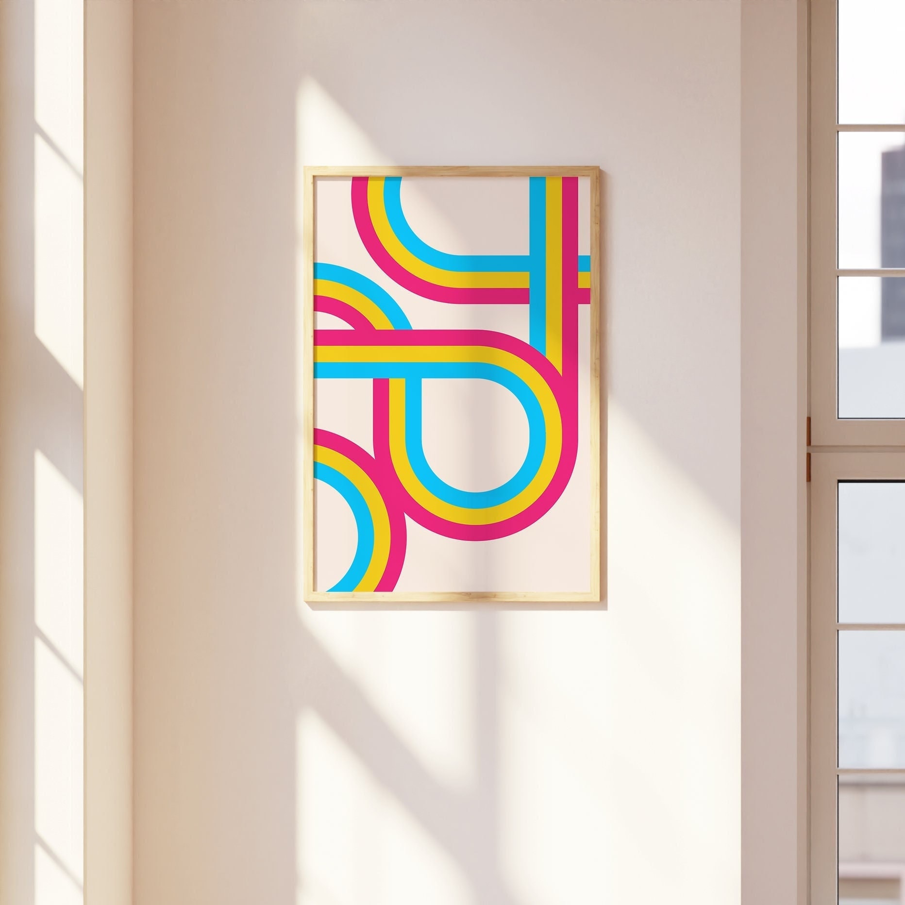 Pansexual Pride Wall Print, Pan Flag Art, Birthday Gift Pansexual ...