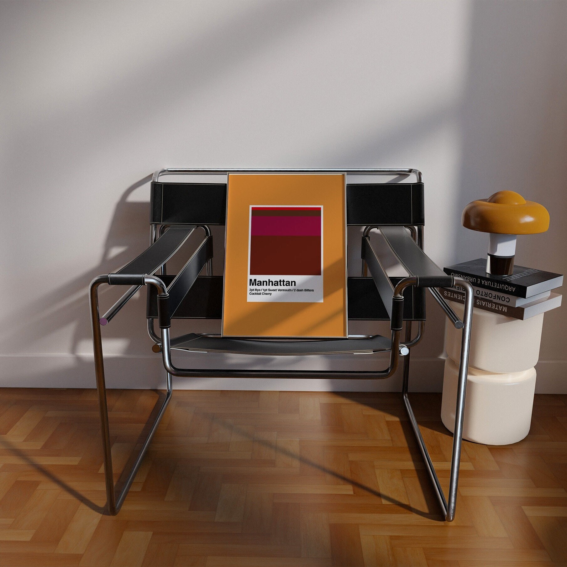 Manhattan Cocktail Print: Rye Lover Bar Cart Decor (digital Download ...