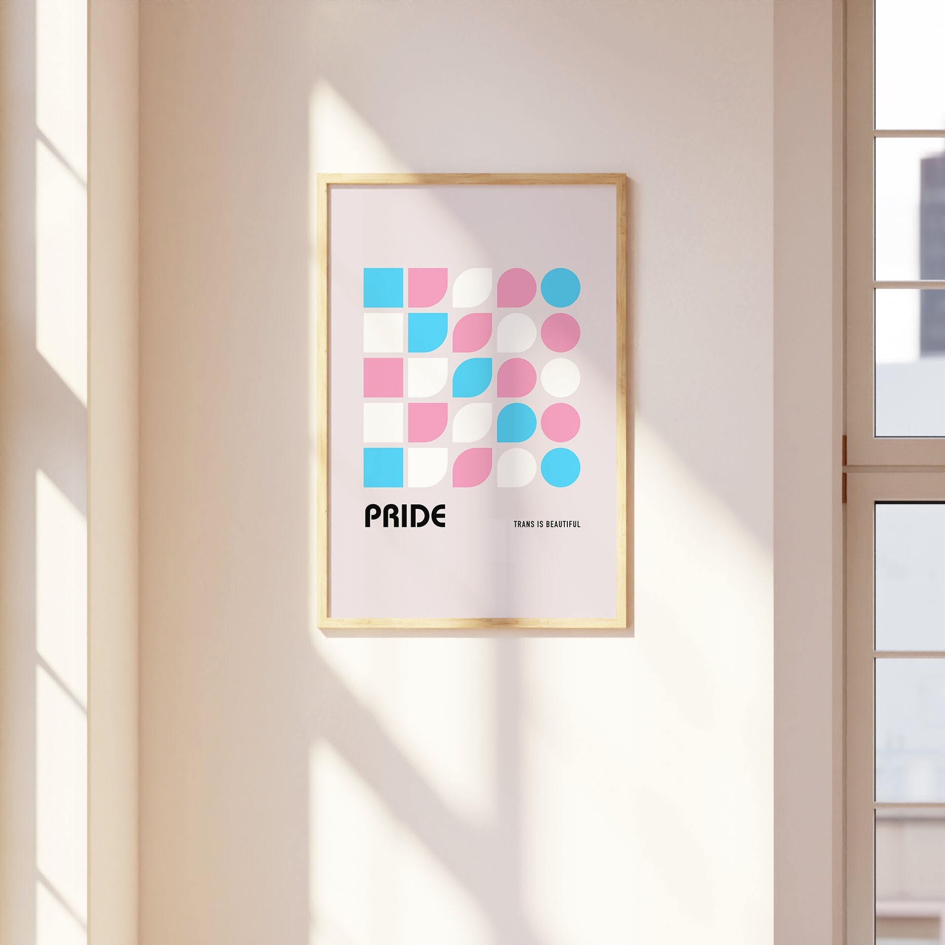 Trans Pride Poster Transgender Flag Wall Art. Pride Decor - Etsy