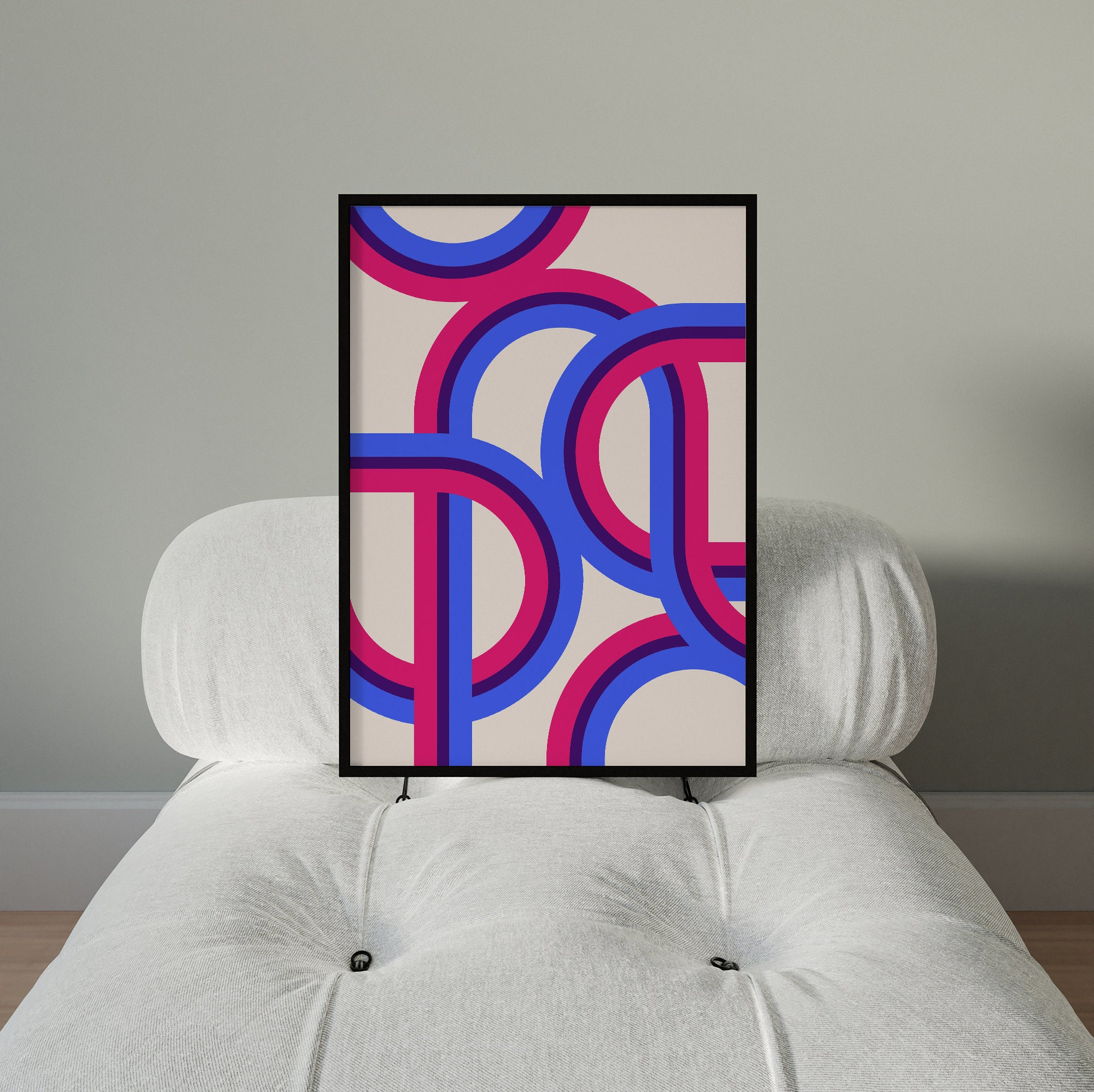 Bisexual Pride Digital Wall Print LGBTQ Bi Flag Decor Bi - Etsy