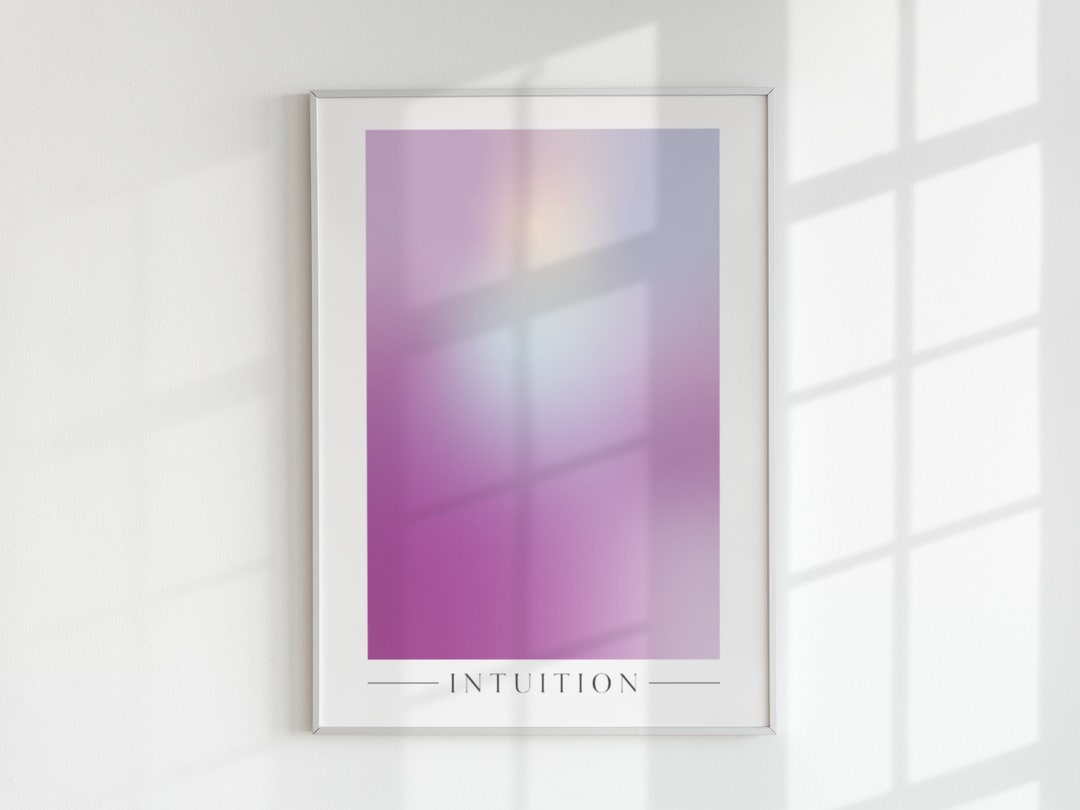 Intuition Aura Digital Poster, Manifestation Mindfulness Art, Divine ...