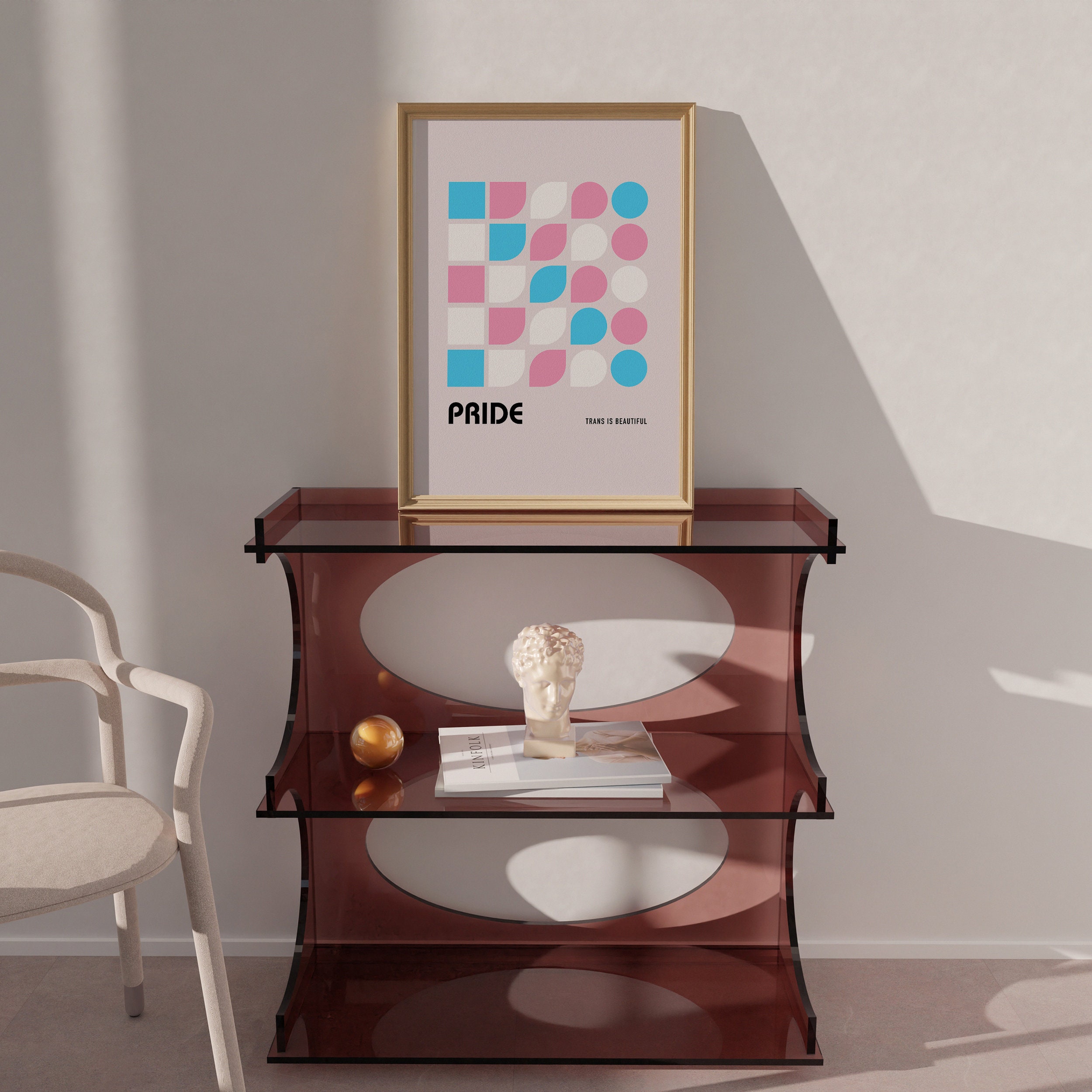 Trans Pride Poster Transgender Flag Wall Art. Pride Decor - Etsy