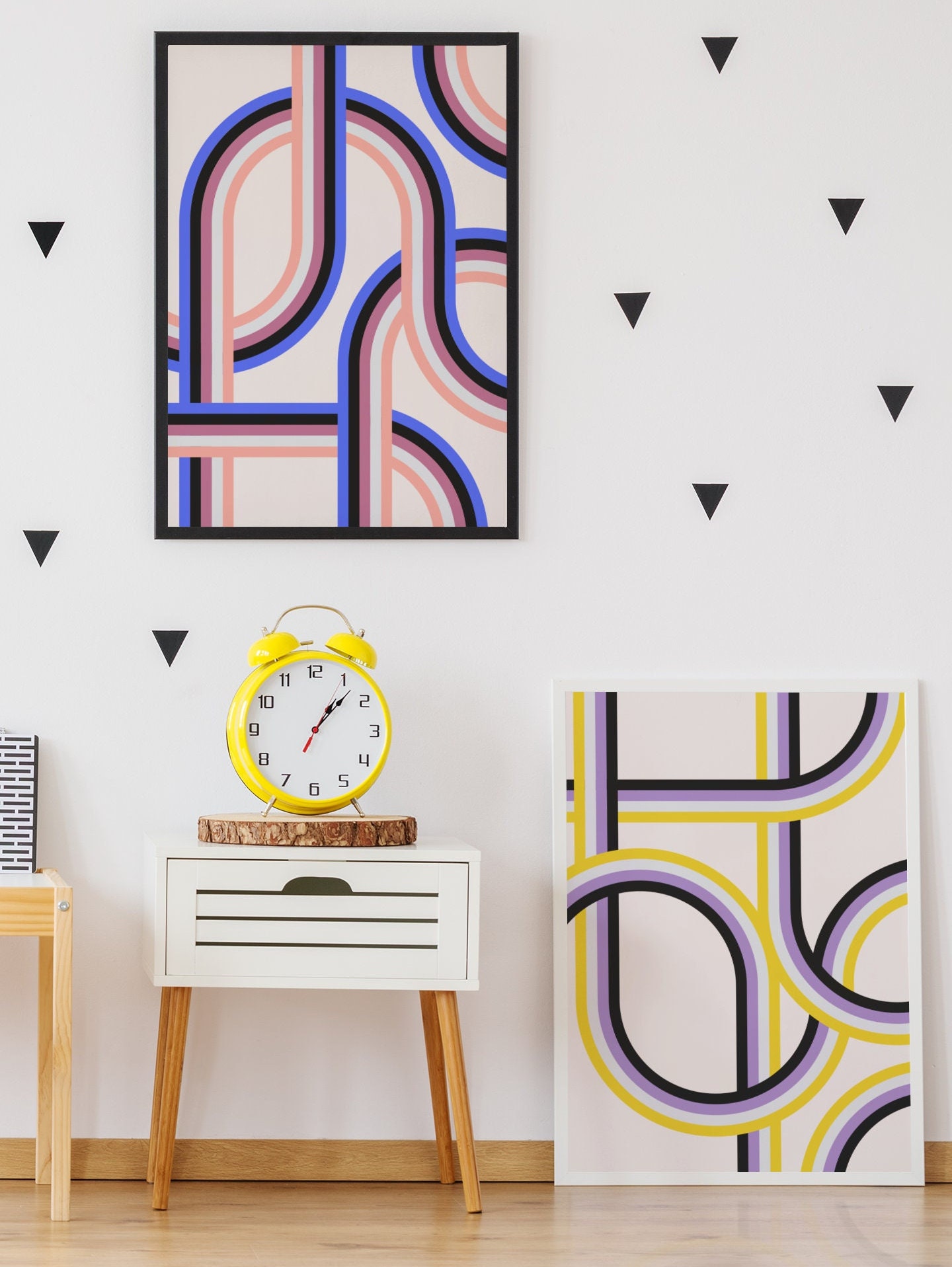 Non-binary Digital Wall Art Printable LGBTQIA Flag Colours - Etsy