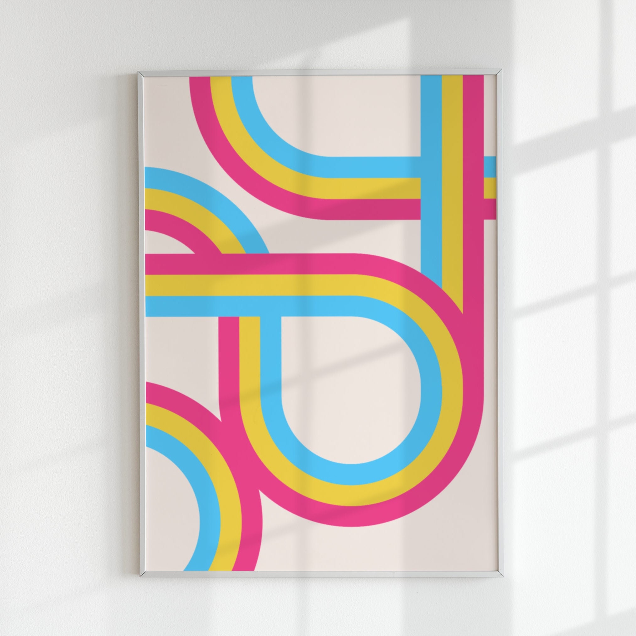 Pansexual Pride Wall Print, Pan Flag Art, Birthday Gift Pansexual ...