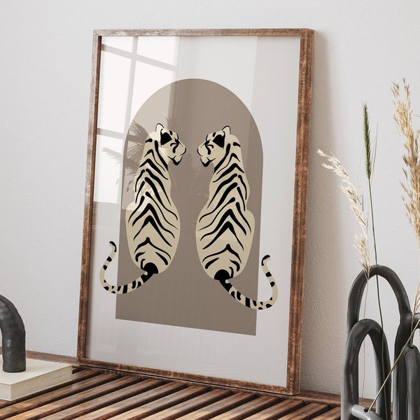 Framed Tiger Print - Etsy