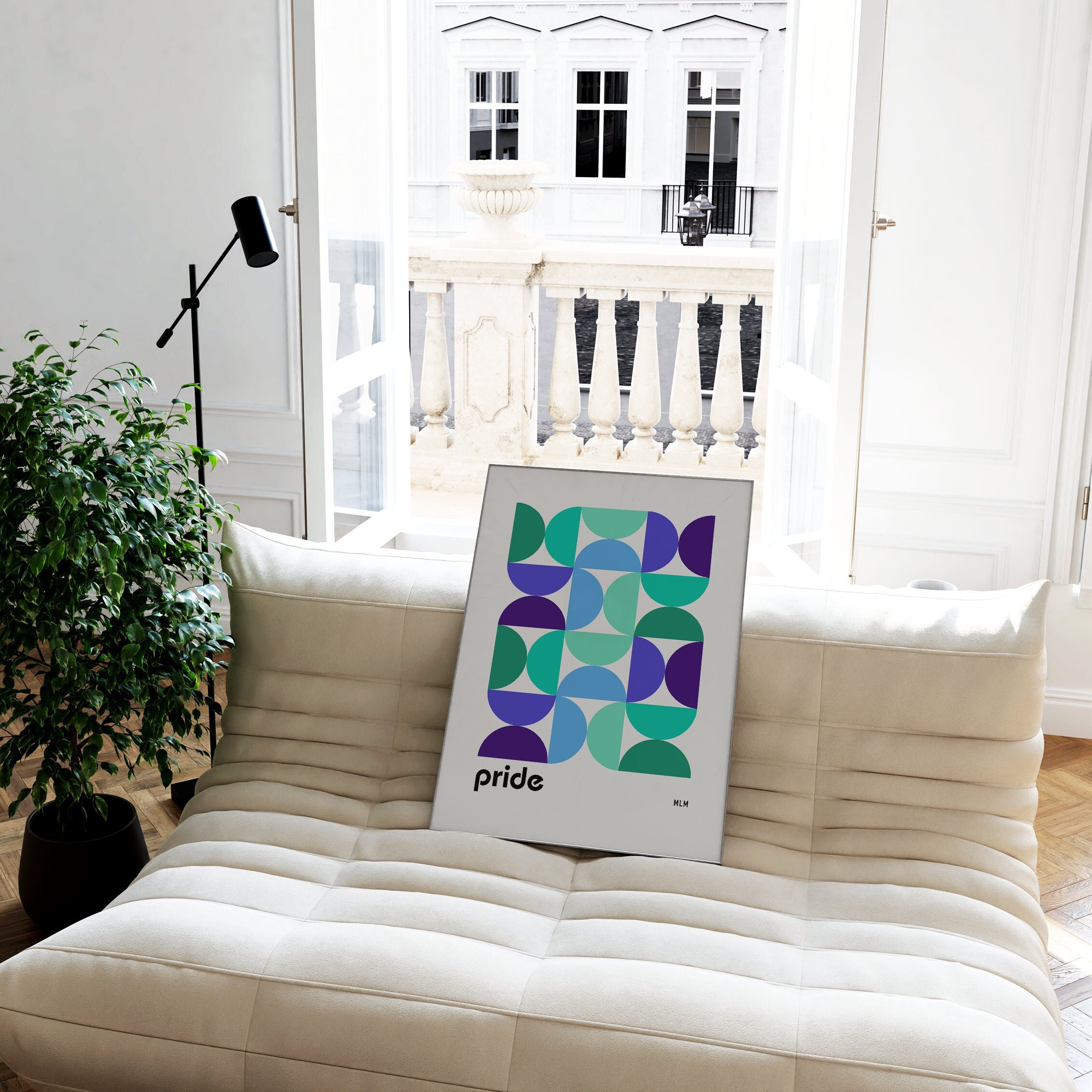 Set of 2 Gay MLM Pride Digital Prints, Gay Decor Printable, Retro Wall ...