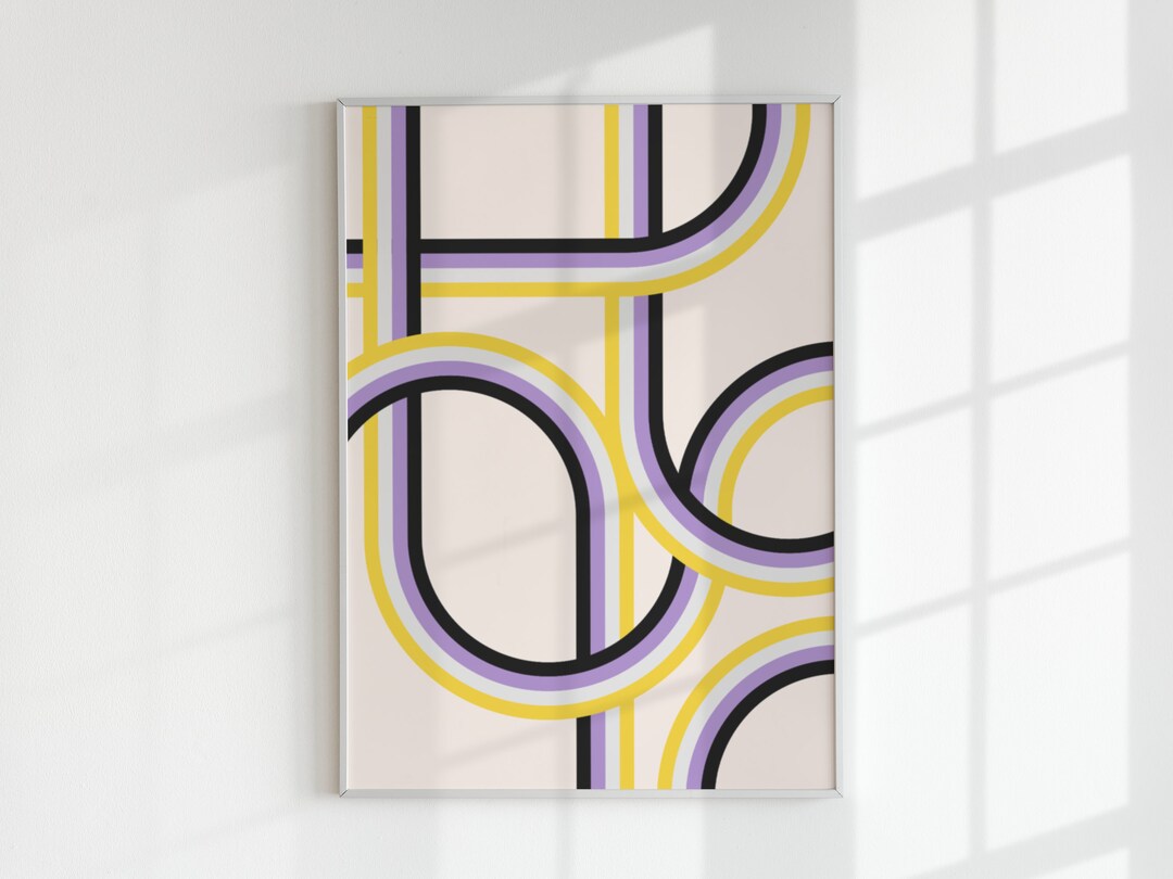 Non-binary Digital Wall Art Printable | ENBY Gift Idea| LGBTQ Flag Art ...