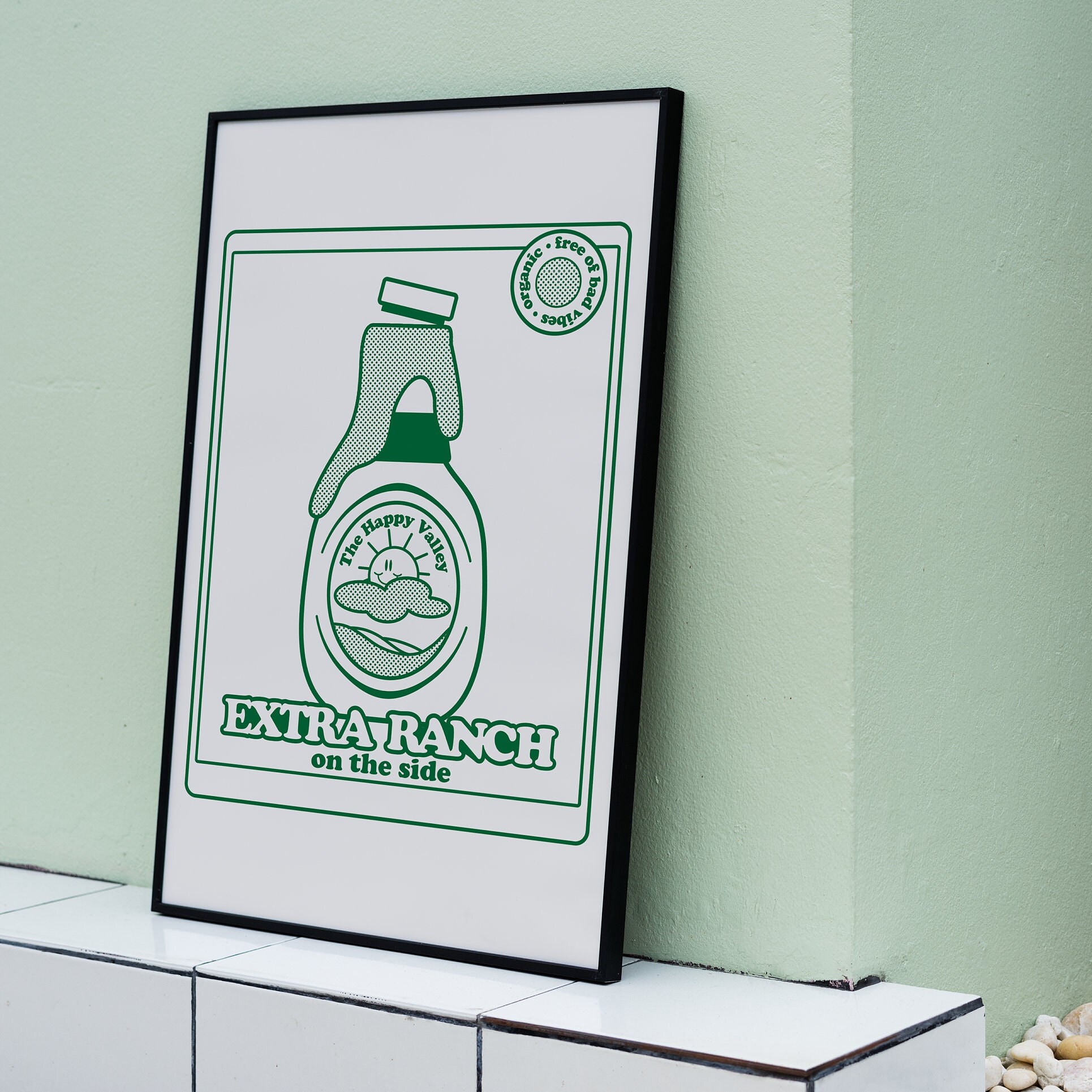 Set of 3 Cute Food Prints, Kitchen Digital Art, Send Noods, Oat Milk ...