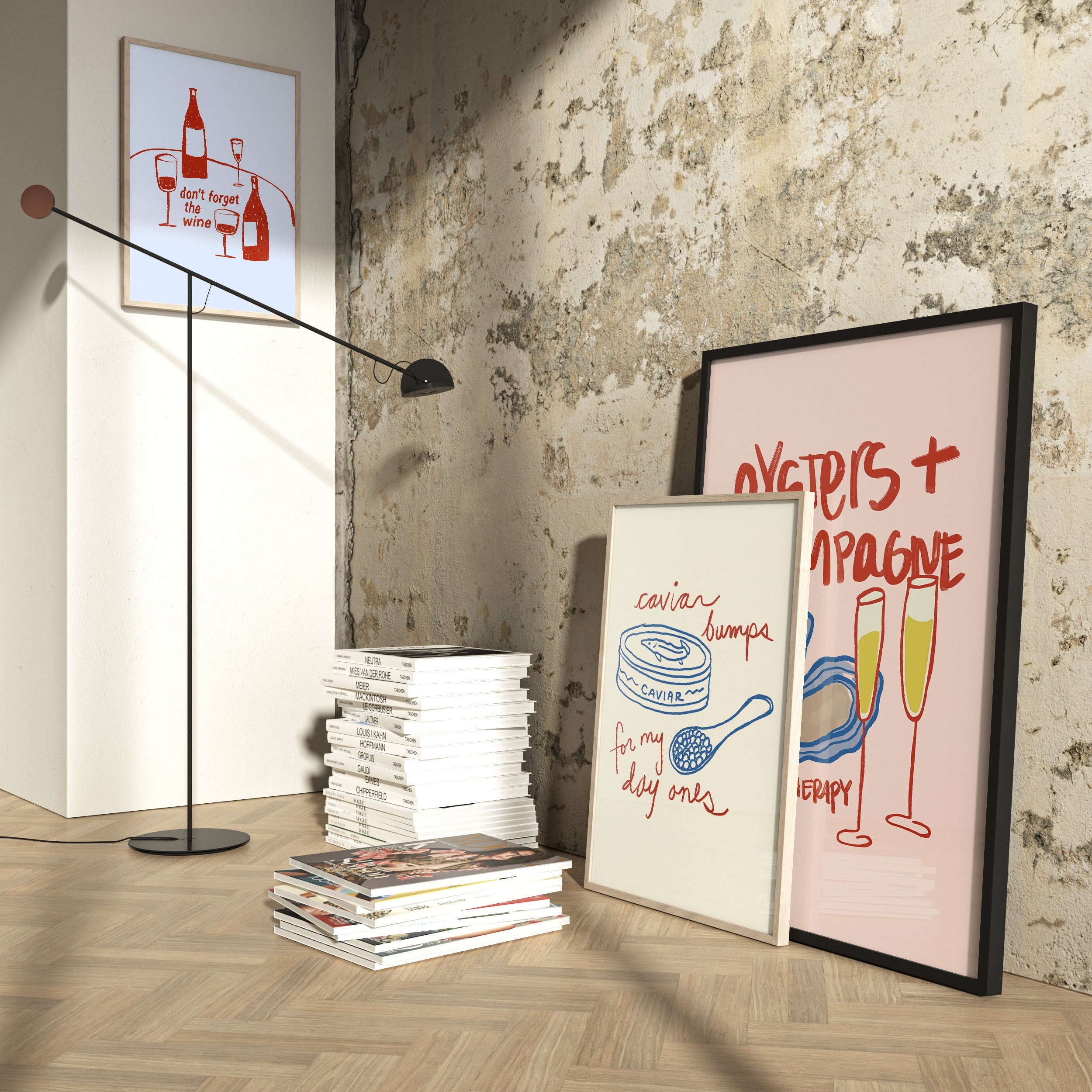 Caviar Doodle Digital Print Kitchen Sketch Art Caviar Bump - Etsy