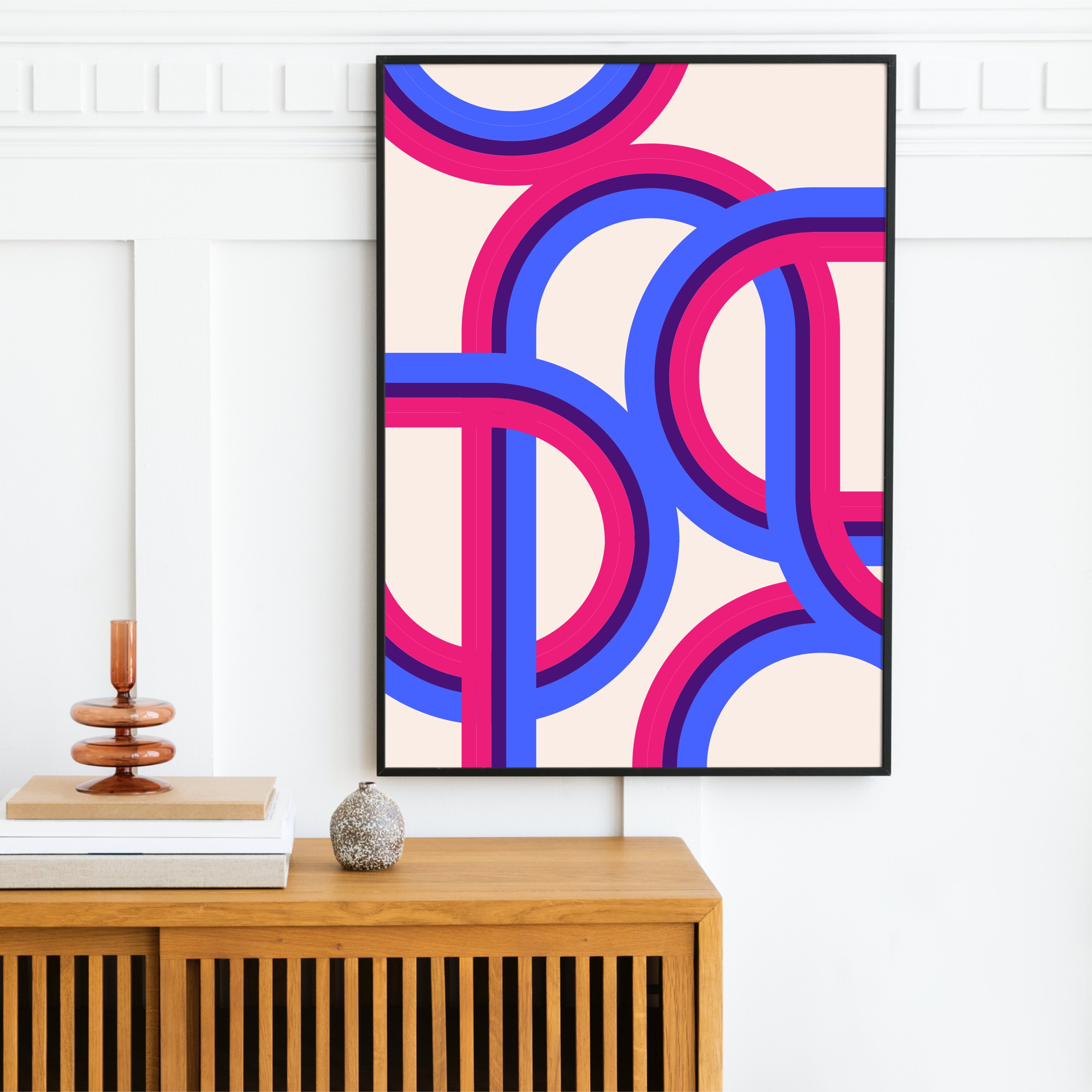 Bisexual Pride Digital Wall Print LGBTQ Bi Flag Decor Bi - Etsy
