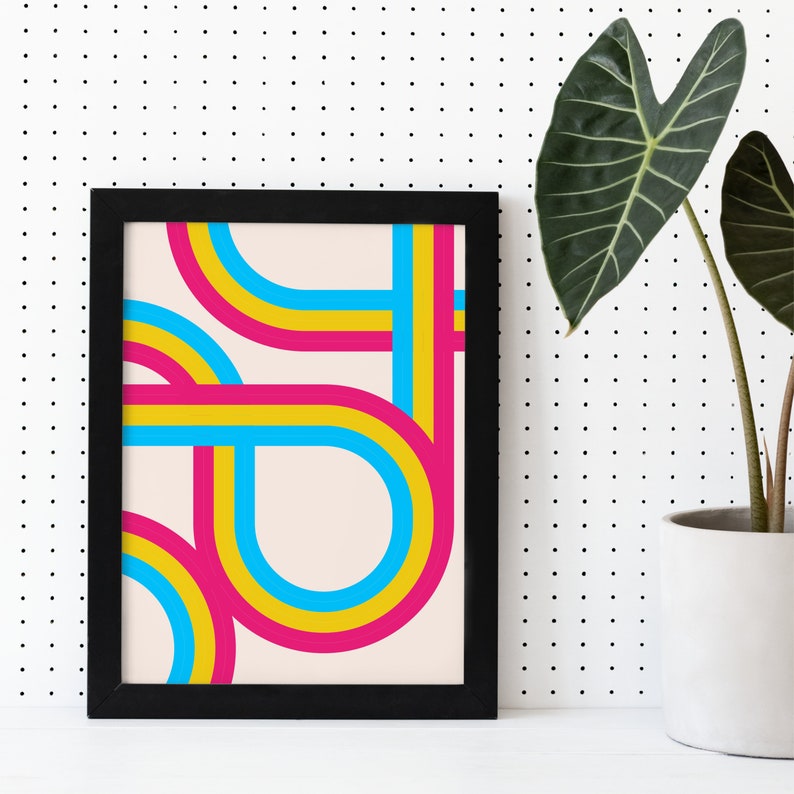 Pansexual Pride Wall Print Pan Flag Art Birthday T Pansexual