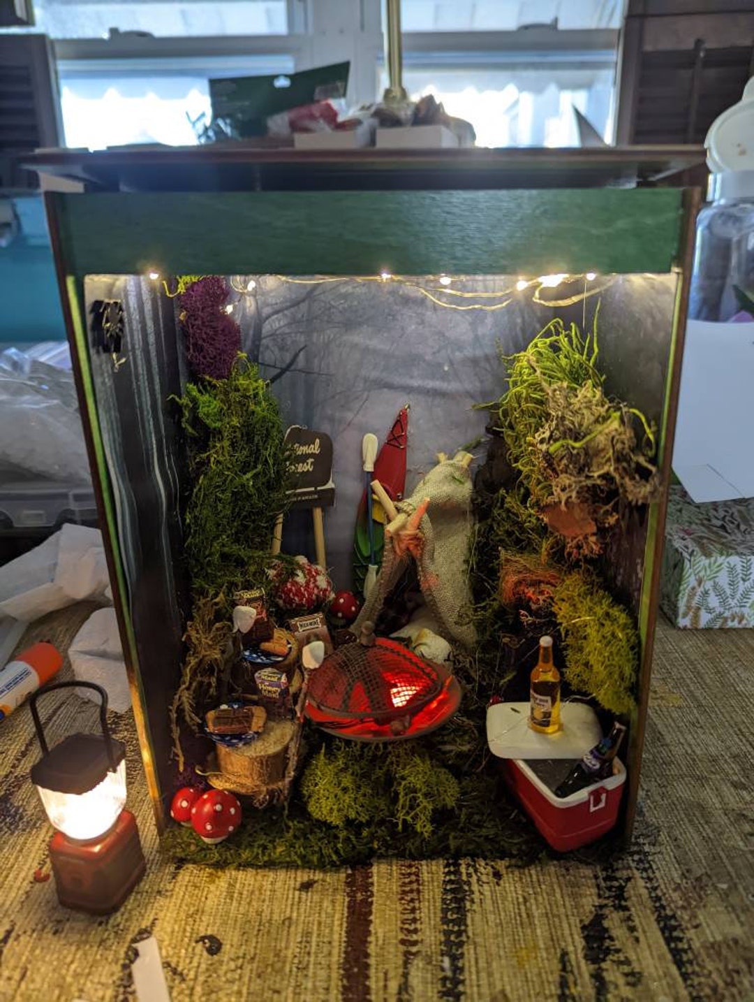 Camping Book Nook, Fairy Book Nook, Wilderness Book Nook, National ...