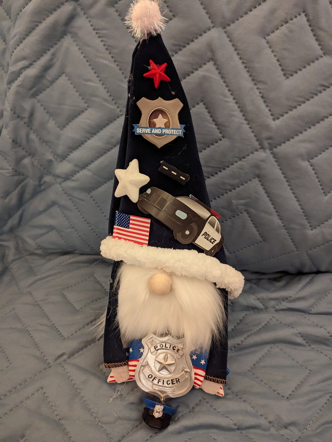 Police Officer Gnome, Police Gnome, Police Car Gnome, Cop Gnome, Law ...