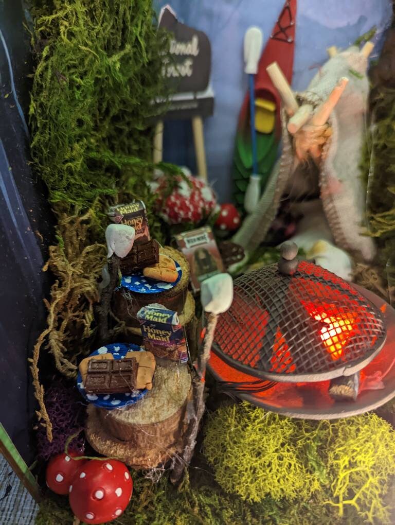 Camping Book Nook, Fairy Book Nook, Wilderness Book Nook, National ...