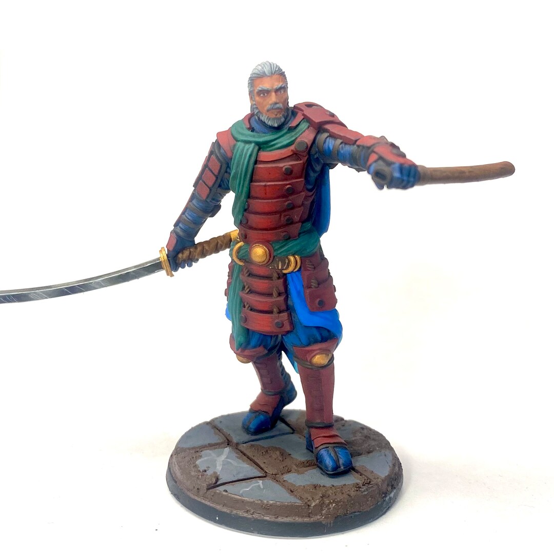 Samurai Miniature Painted - Etsy