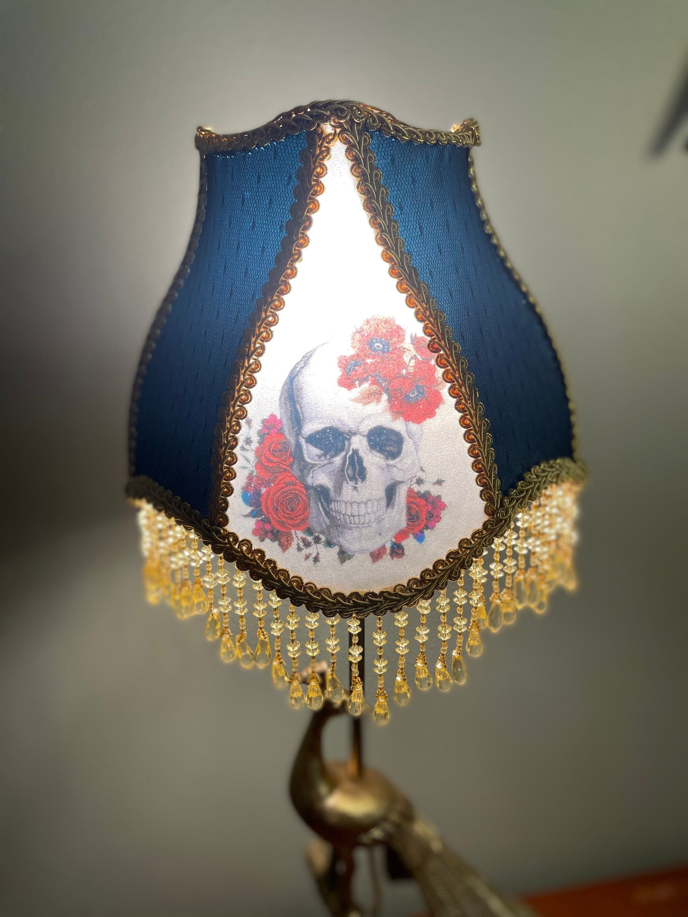 Gothic Victorian Skull Lampshade - Etsy