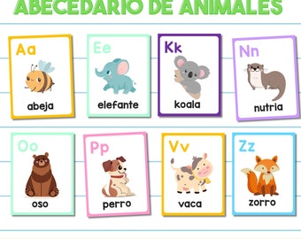Flashcards Abecedario en Español | Editable | Spanish Alphabet ...