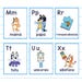 Bluey Alphabet Flashcards | Bluey Alphabet in Spanish | Bluey Alphabet ...