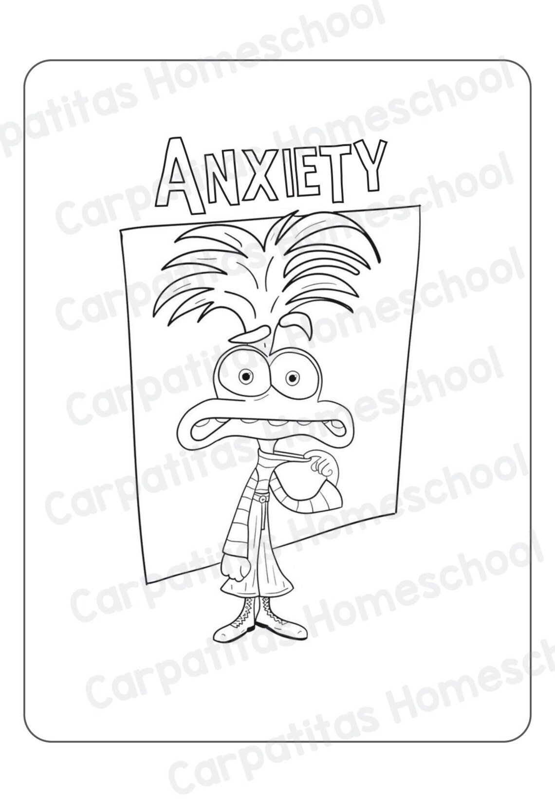 Insideout 2 Coloring Book | Printable | PDF | Insideout Coloring Pages ...