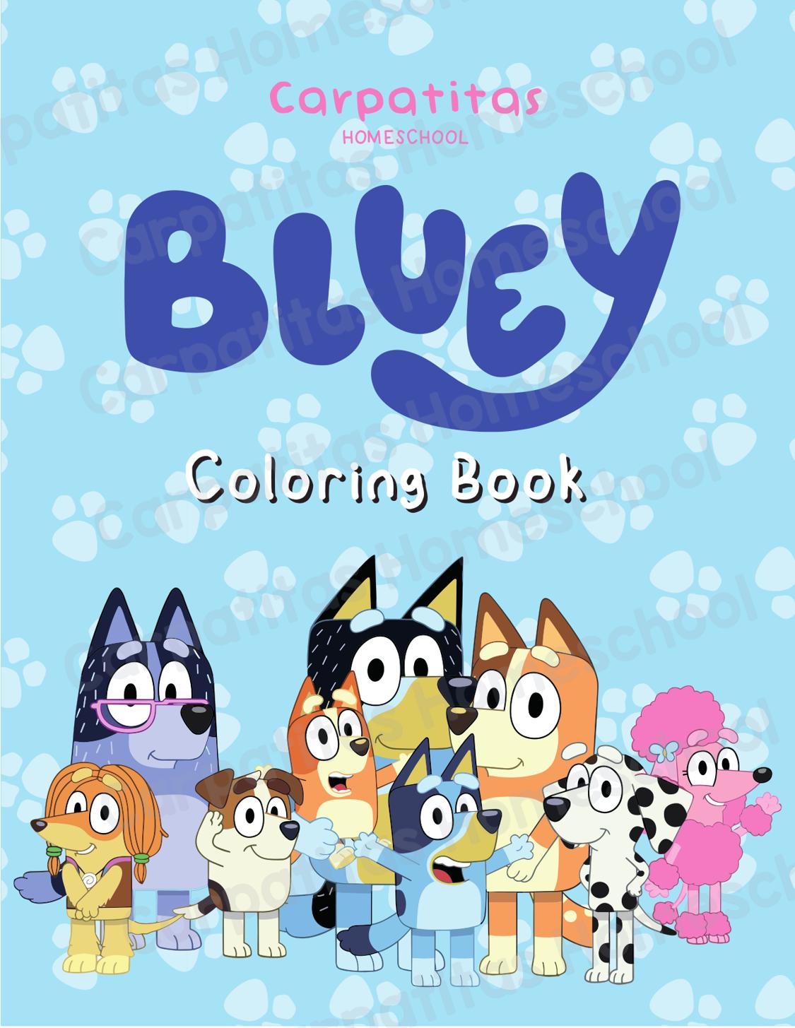 Bluey Coloring Book for Kids | Bluey Coloring Pages | Printable PDF ...