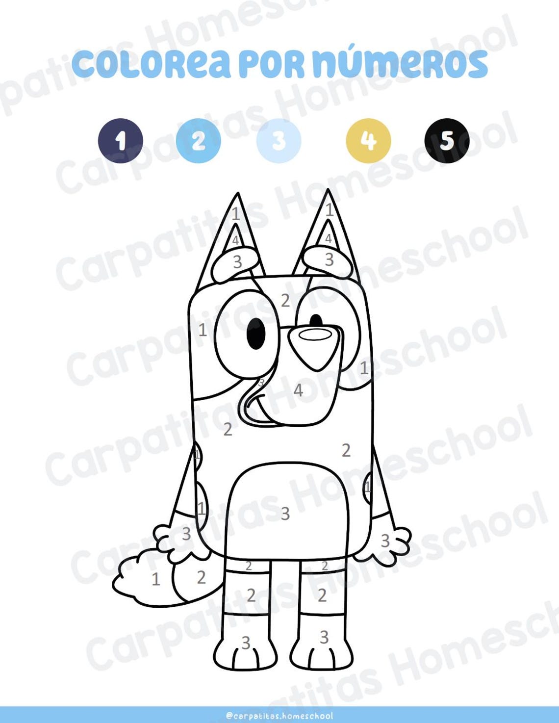 Bluey Activity Book in Spanish Bluey Theme Worksheets Bluey Printable ...