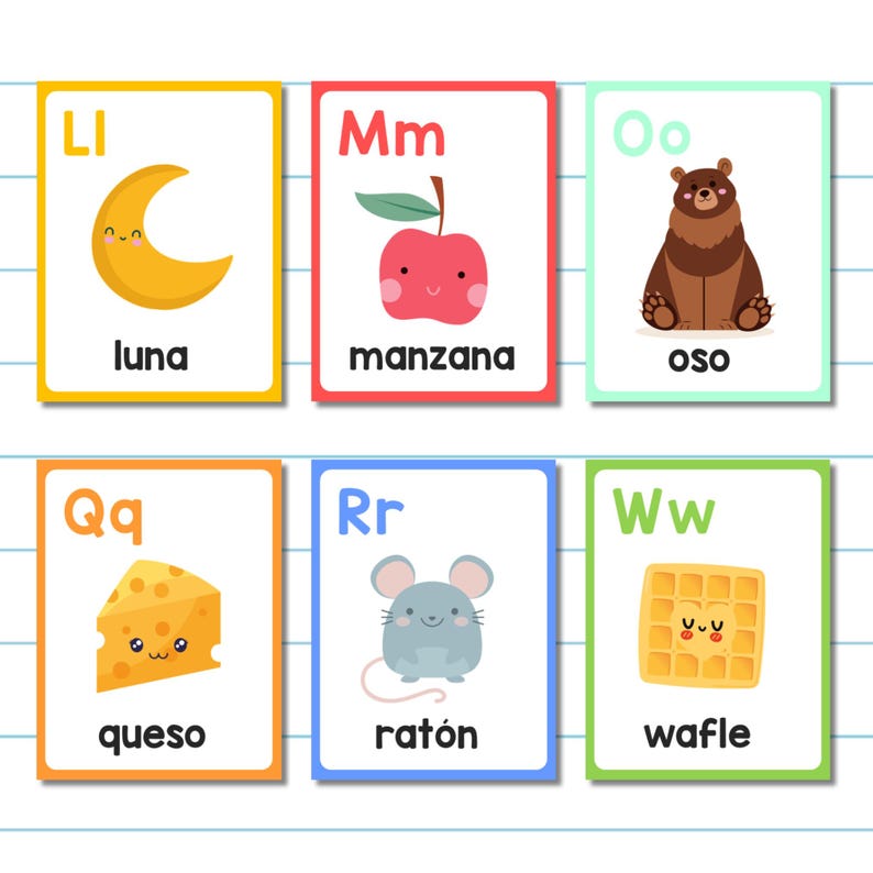 Flashcards Abecedario en Español | Editable | Spanish Alphabet ...