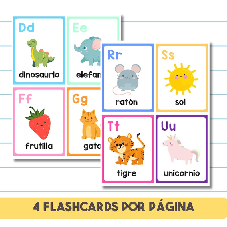 Flashcards Abecedario en Español | Editable | Spanish Alphabet ...
