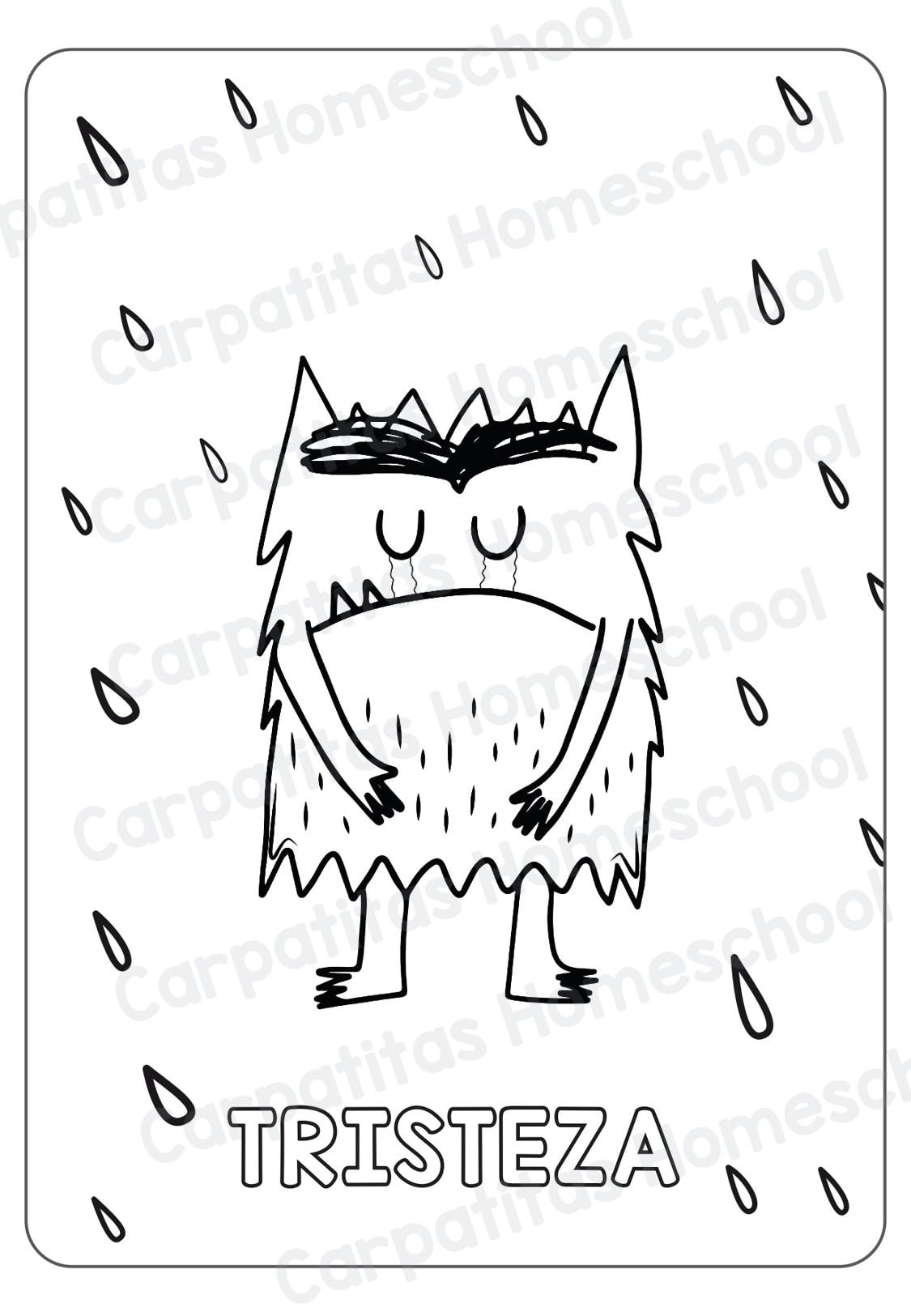 Libro para colorear monstruo de colores en español hojas colorear ...