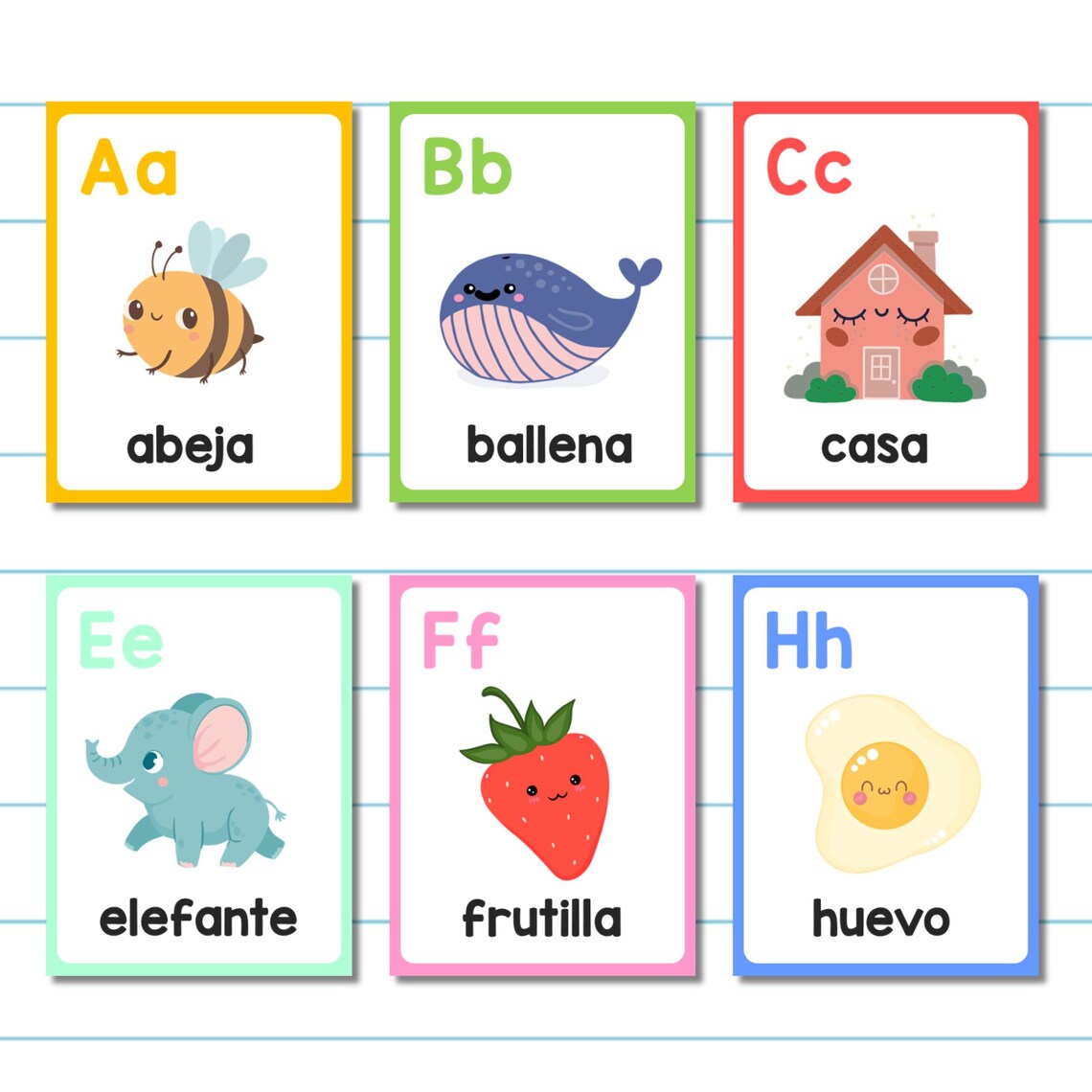 Flashcards Abecedario en Español | Editable | Spanish Alphabet ...