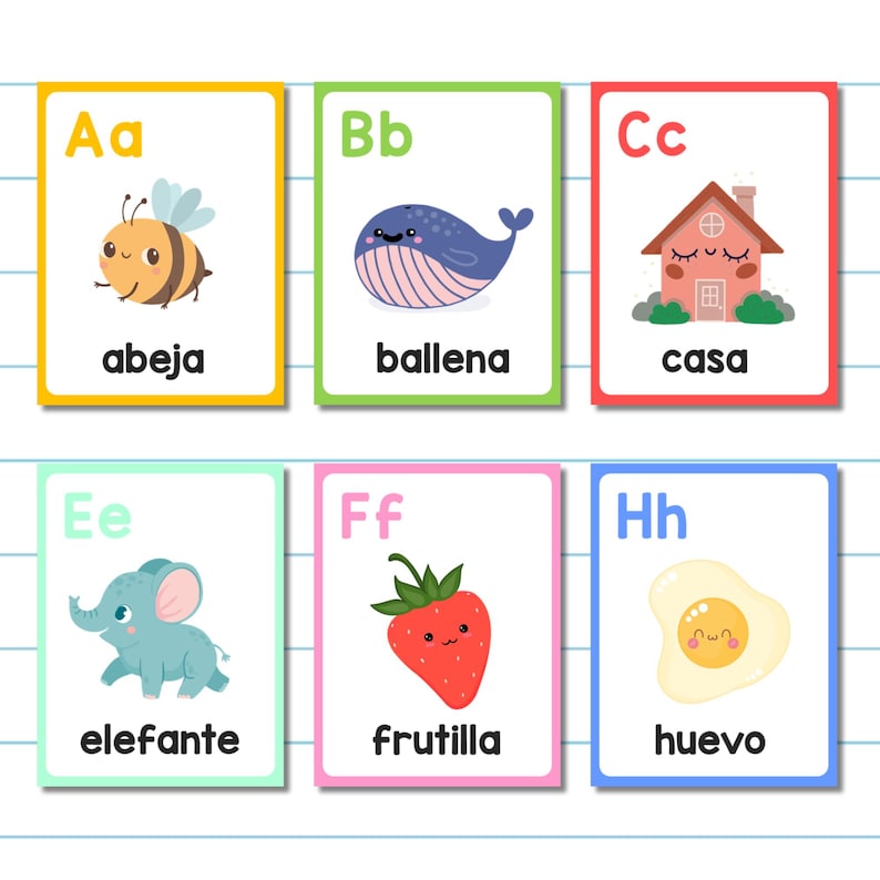Flashcards Abecedario en Español | Editable | Spanish Alphabet ...