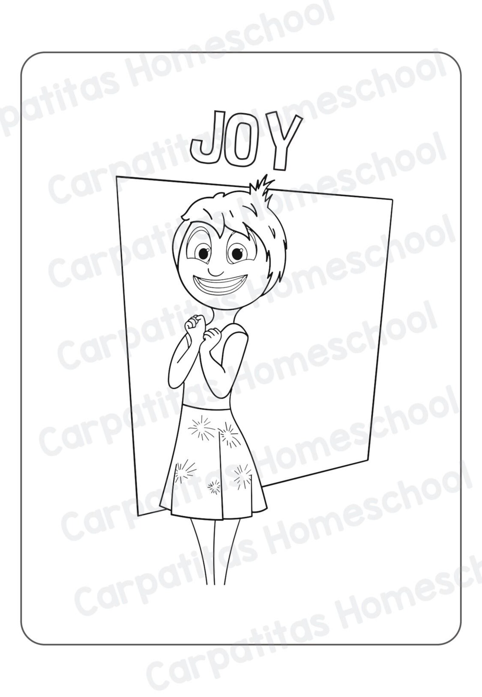 Insideout 2 Coloring Book | Printable | PDF | Insideout Coloring Pages ...