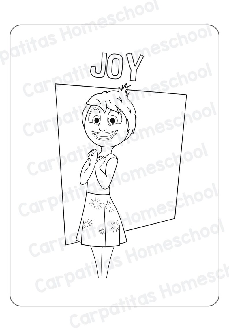 Insideout 2 Coloring Book | Printable | PDF | Insideout Coloring Pages ...