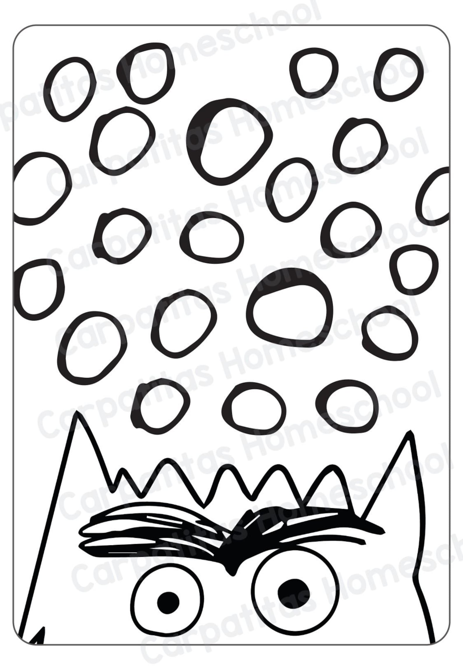 Color Monster Coloring Book for Kids | Feeling Monster Coloring Pages ...