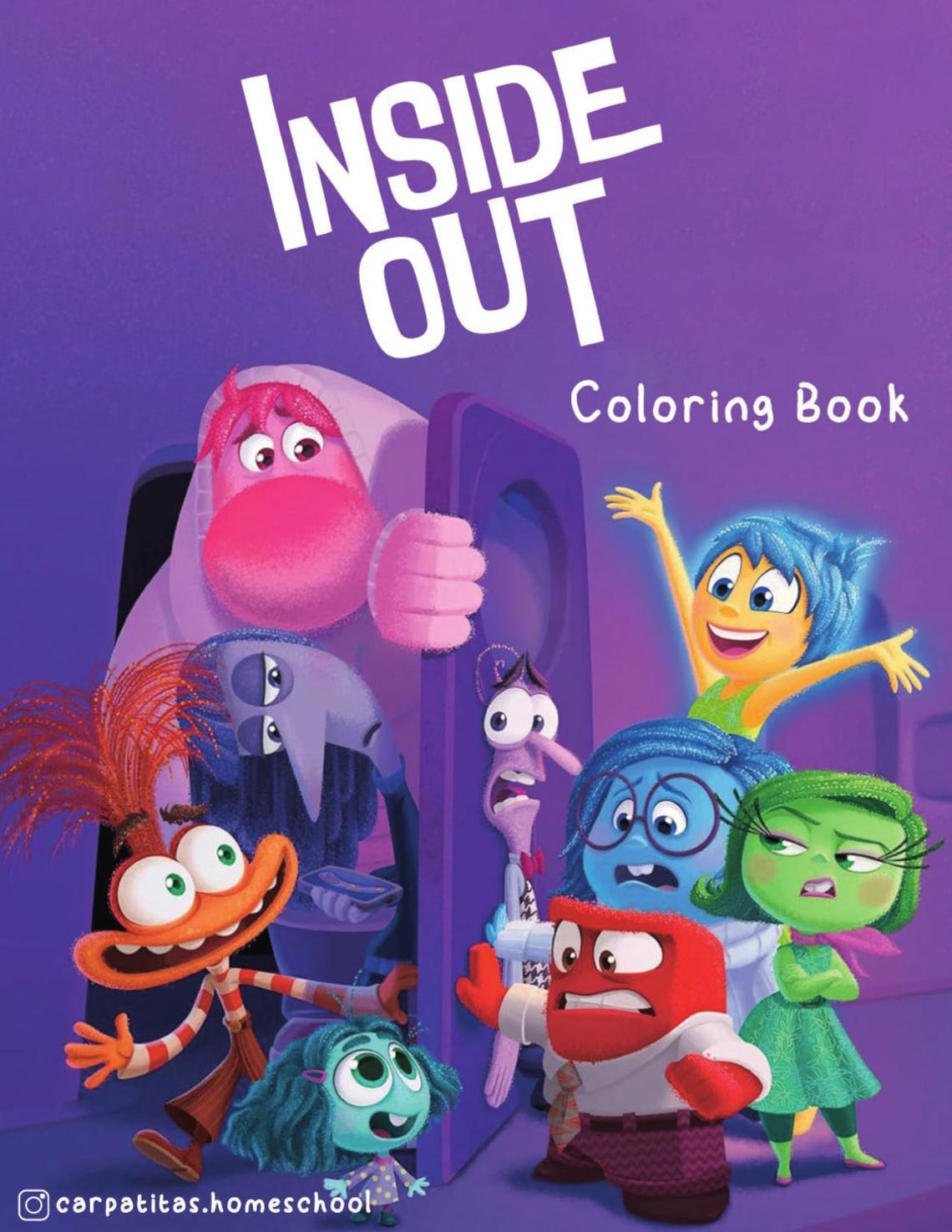 Insideout 2 Coloring Book | Printable | PDF | Insideout Coloring Pages ...