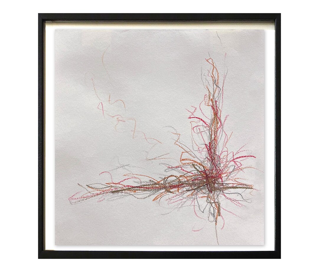 Gesture Drawing (campfire No. 004) Pencil and Graphite on Strathmore ...