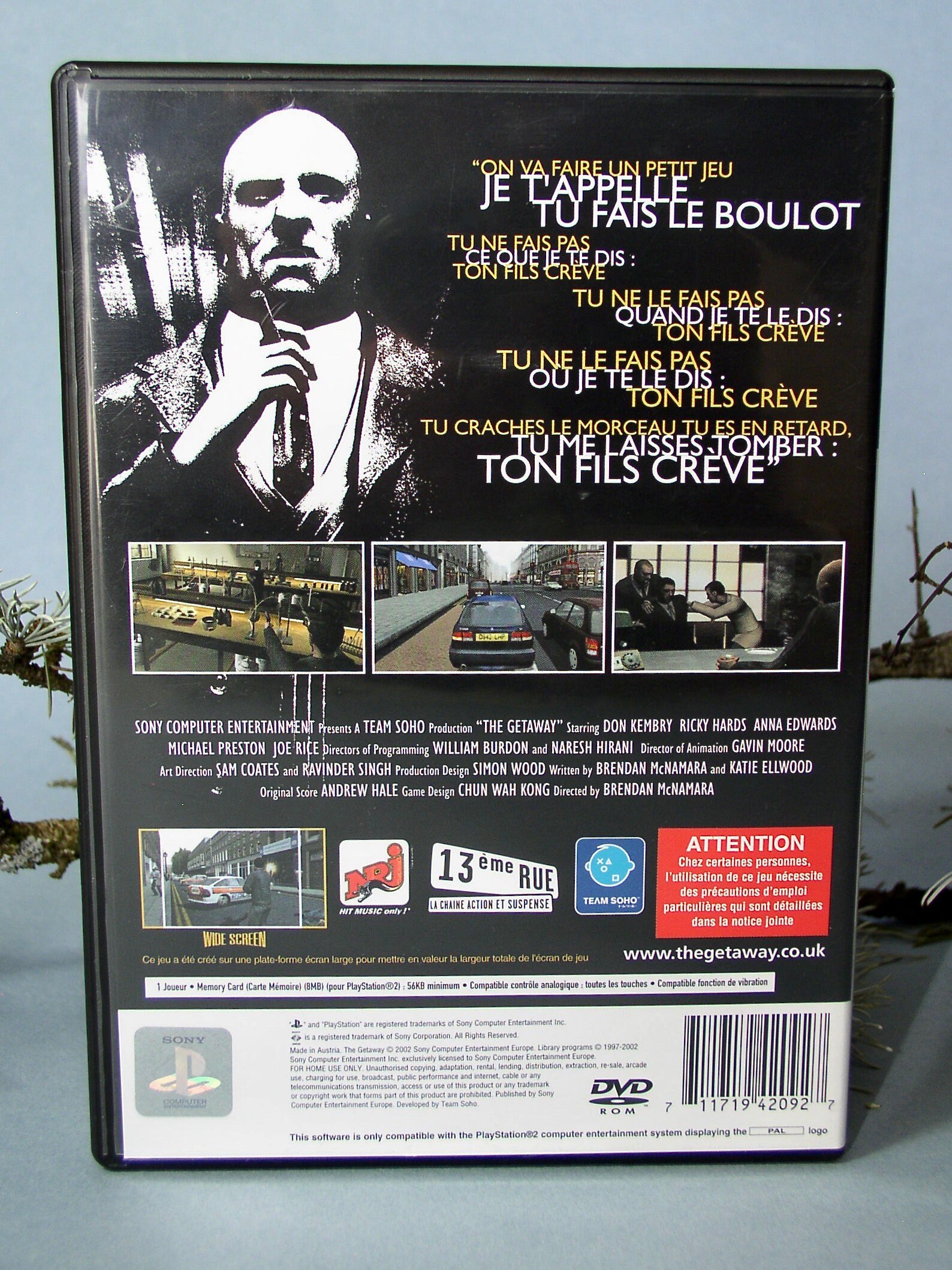 Video Game the Getaway.team Soho.2002.old PS2 Game.vintage Playstation ...