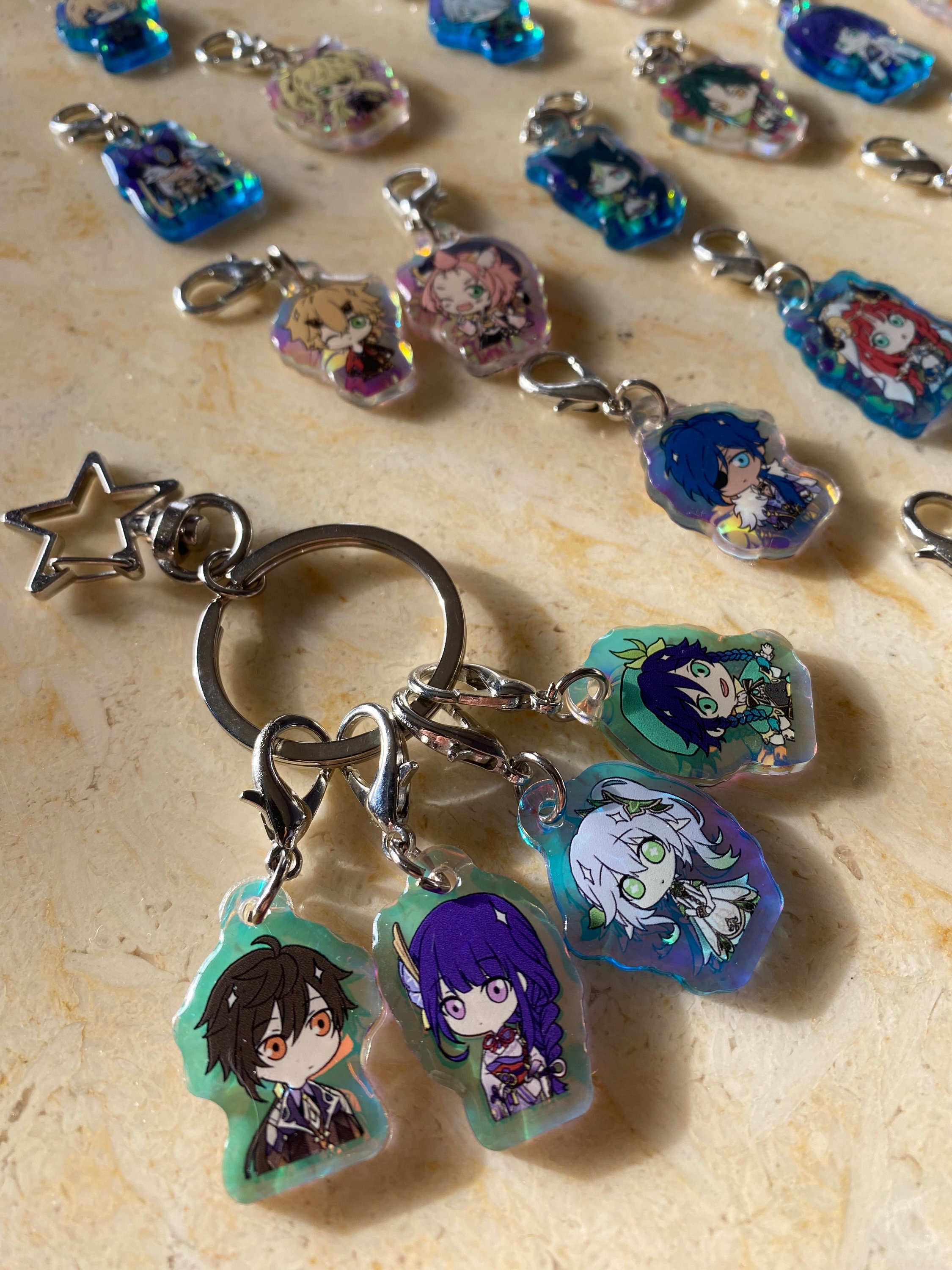 Genshin Impact Mini Charm Set - Etsy