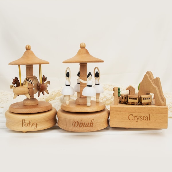 Baby Girl Music Box Personalized - Etsy