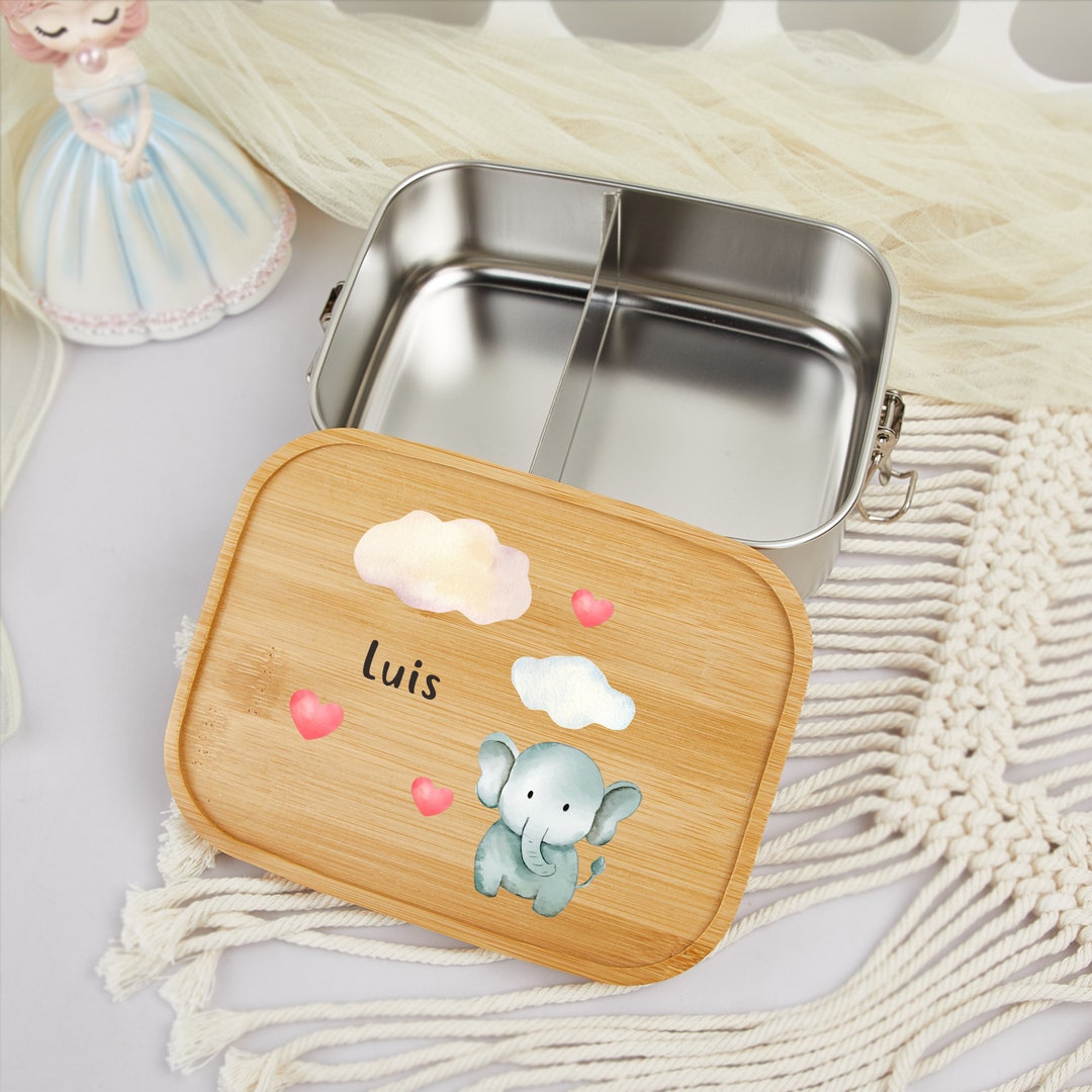 Custom Cute Animal Lunch Box for Children,elephant Lunch Box With Name ...