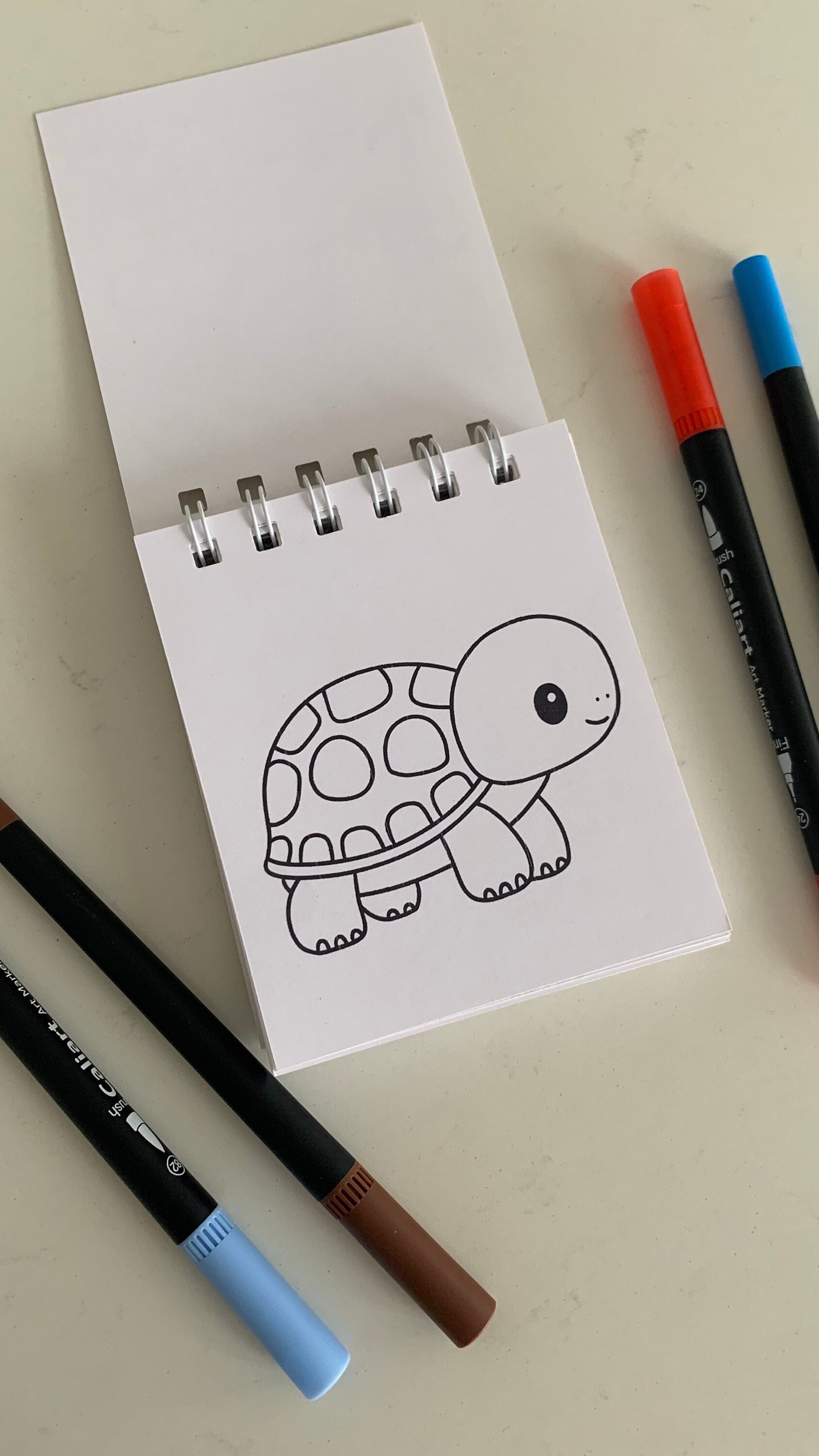 Cute Creatures Mini Coloring Book, Mini Coloring Book for Adults ...