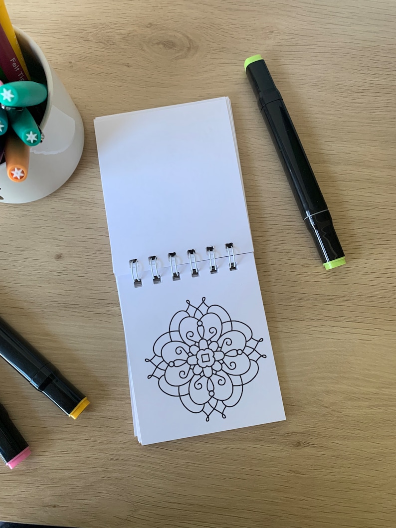 Mindful Mandala Coloring Book Mini Mandala Coloring Book - Etsy