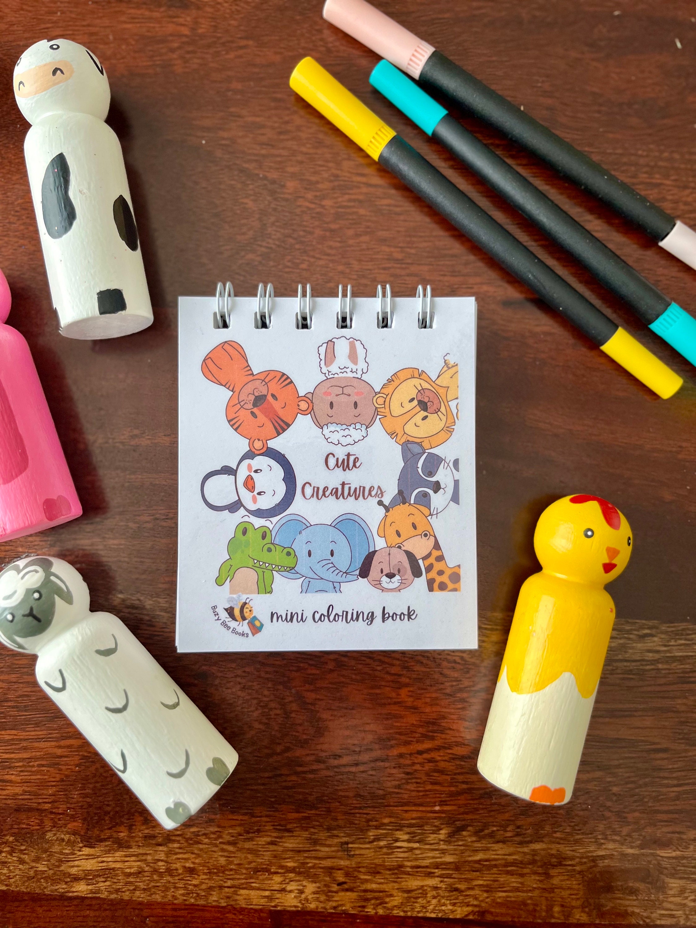 Set of Any 5 Mini Coloring Book, Mini Coloring Book for Adults ...