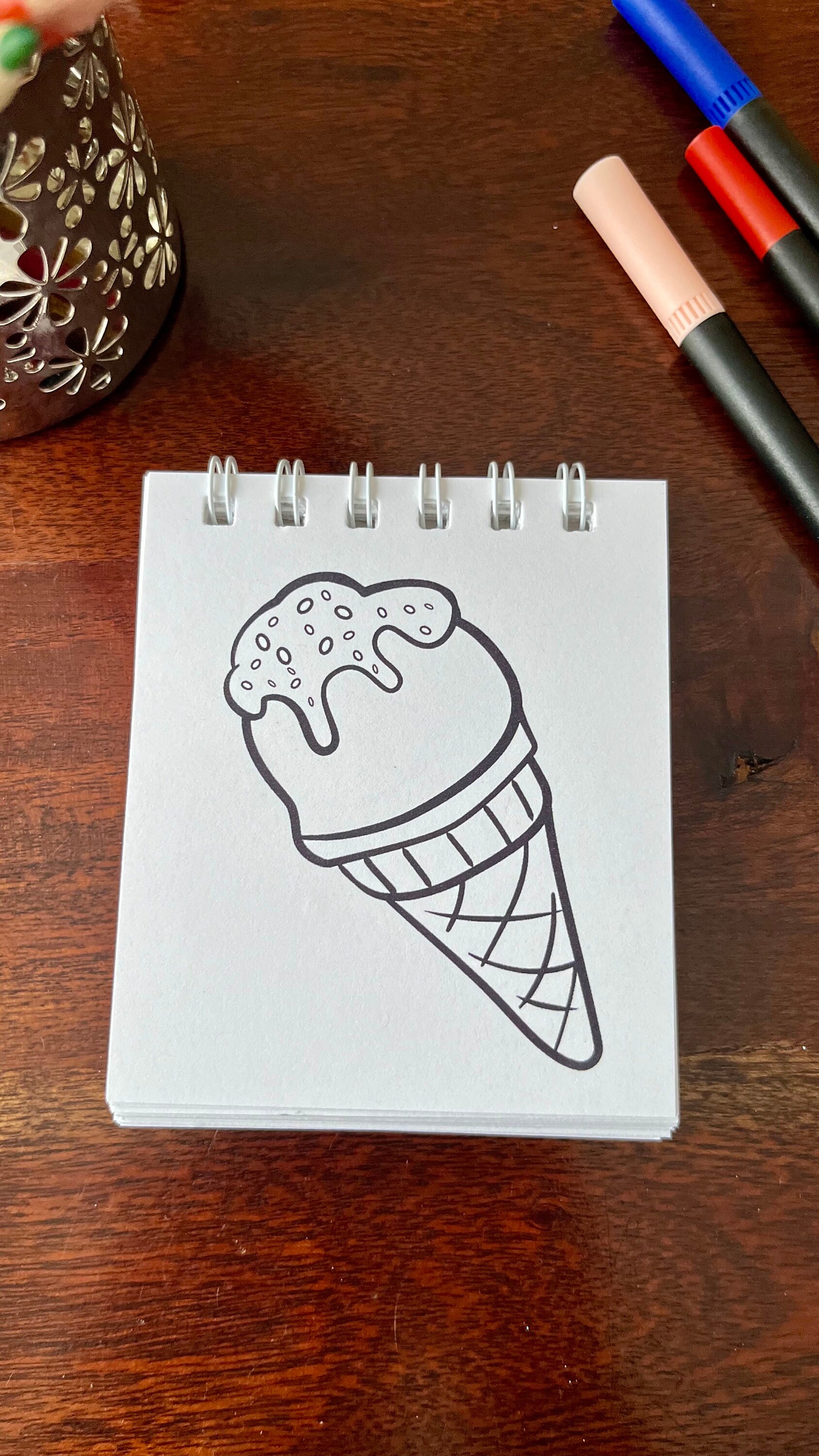 Set of 5 Mini Coloring Books: Pocket-sized, Spiral Bound - Etsy