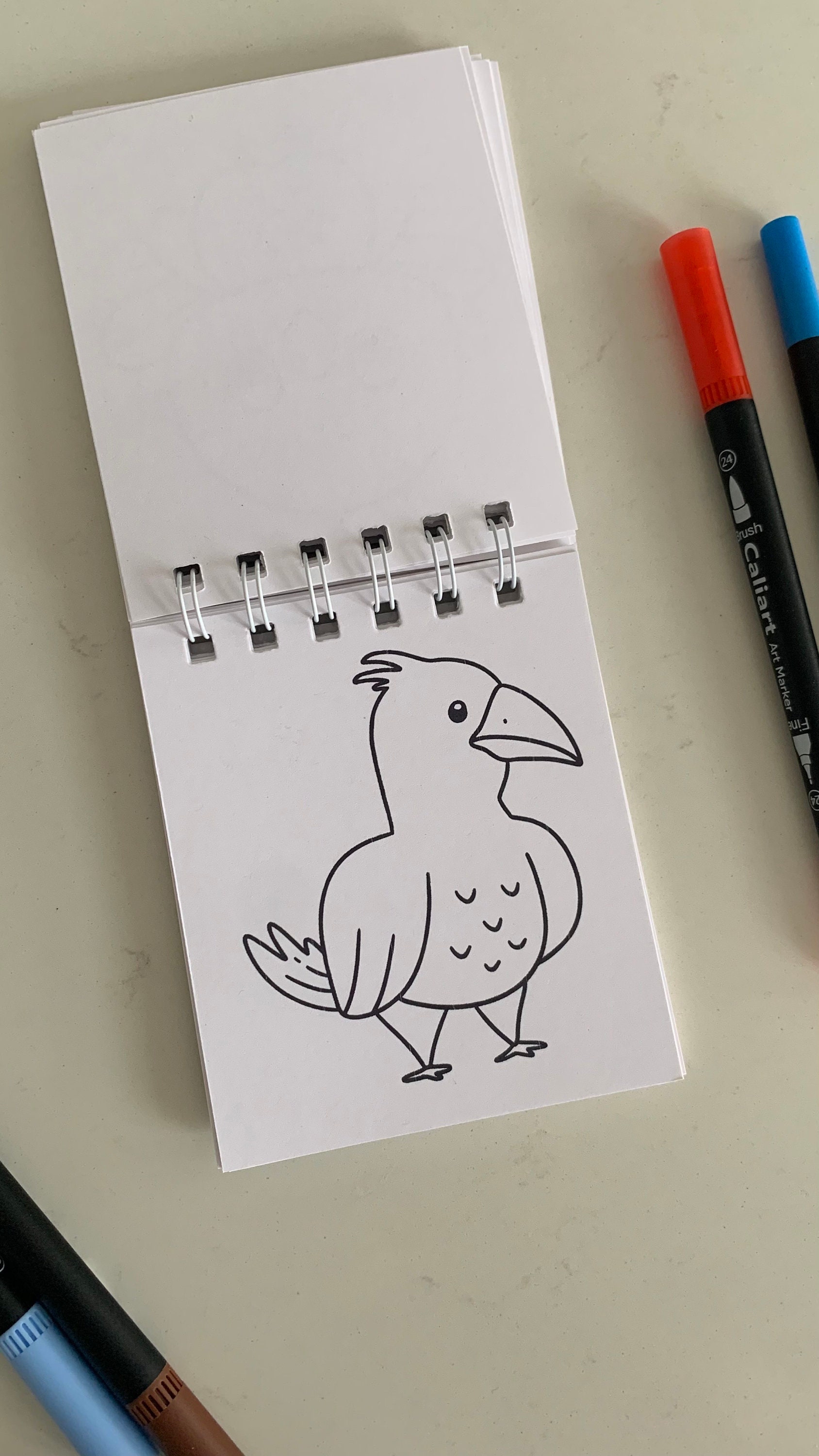 Cute Creatures Mini Coloring Book, Mini Coloring Book for Adults ...