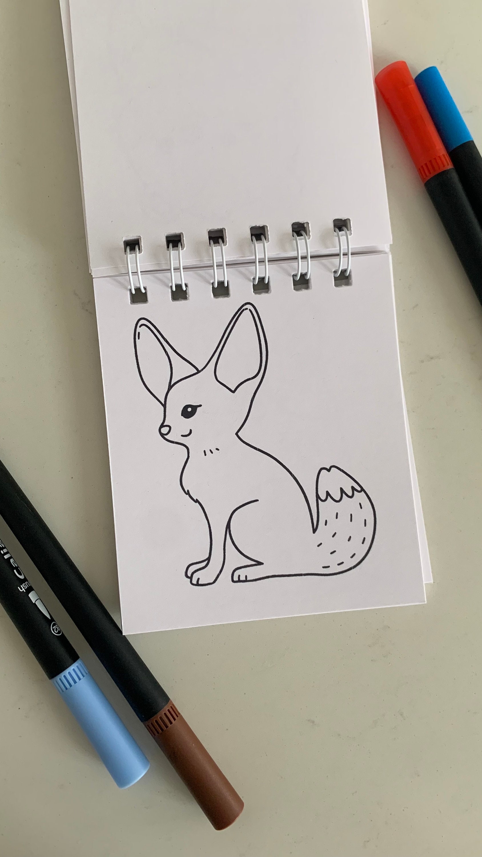 Cute Creatures Mini Coloring Book, Mini Coloring Book for Adults ...